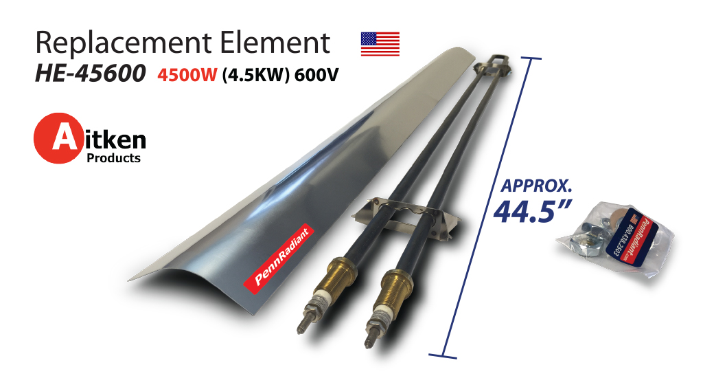 Aitken Replacement Electric Metal Sheath Elements On Penn Radiant Products